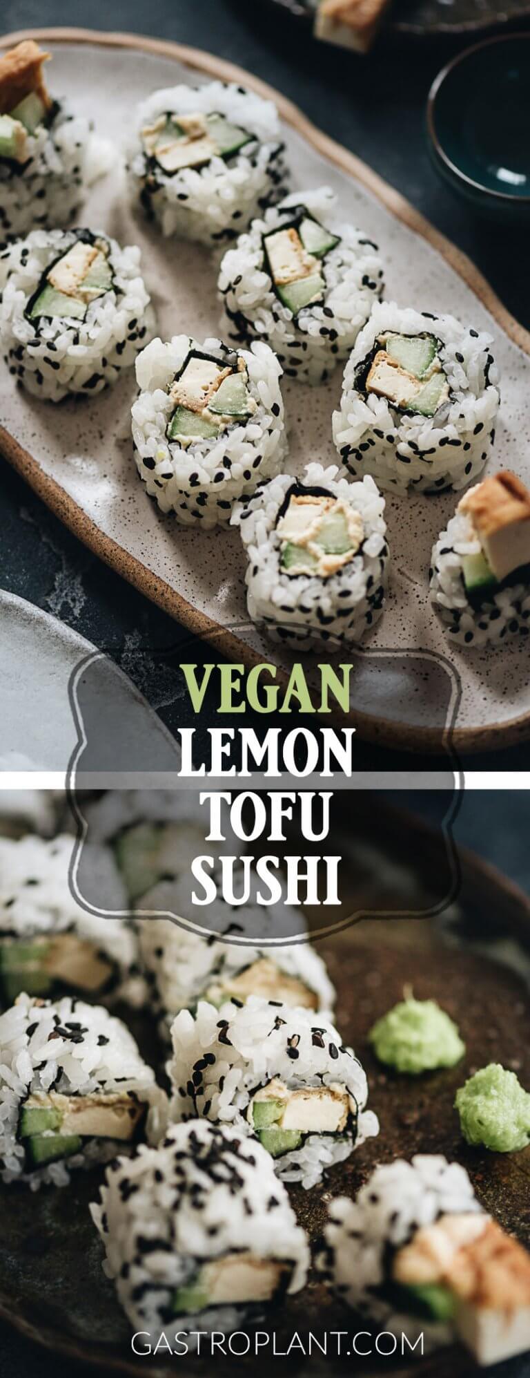 Lemon Tofu Sushi - Gastroplant