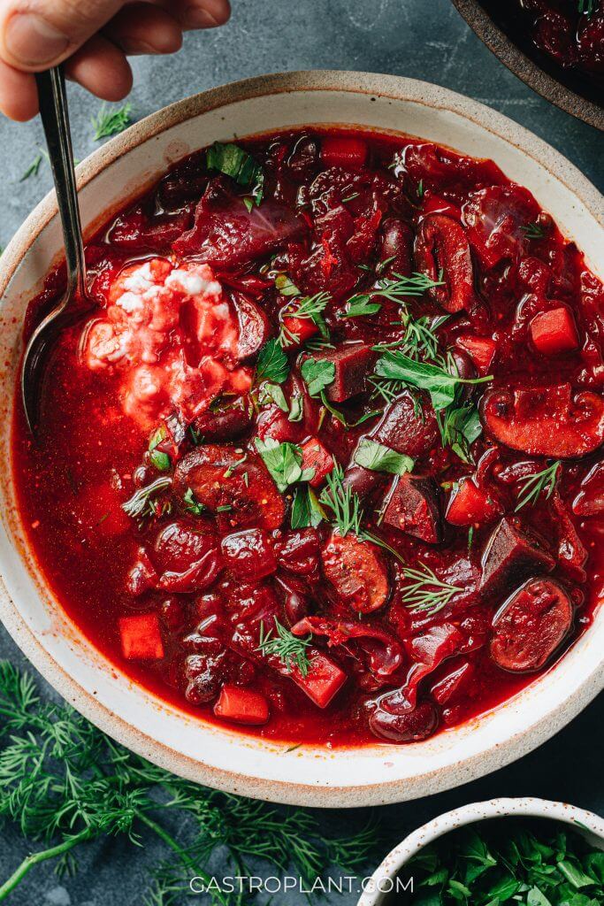 Bold Vegan Borscht - Gastroplant