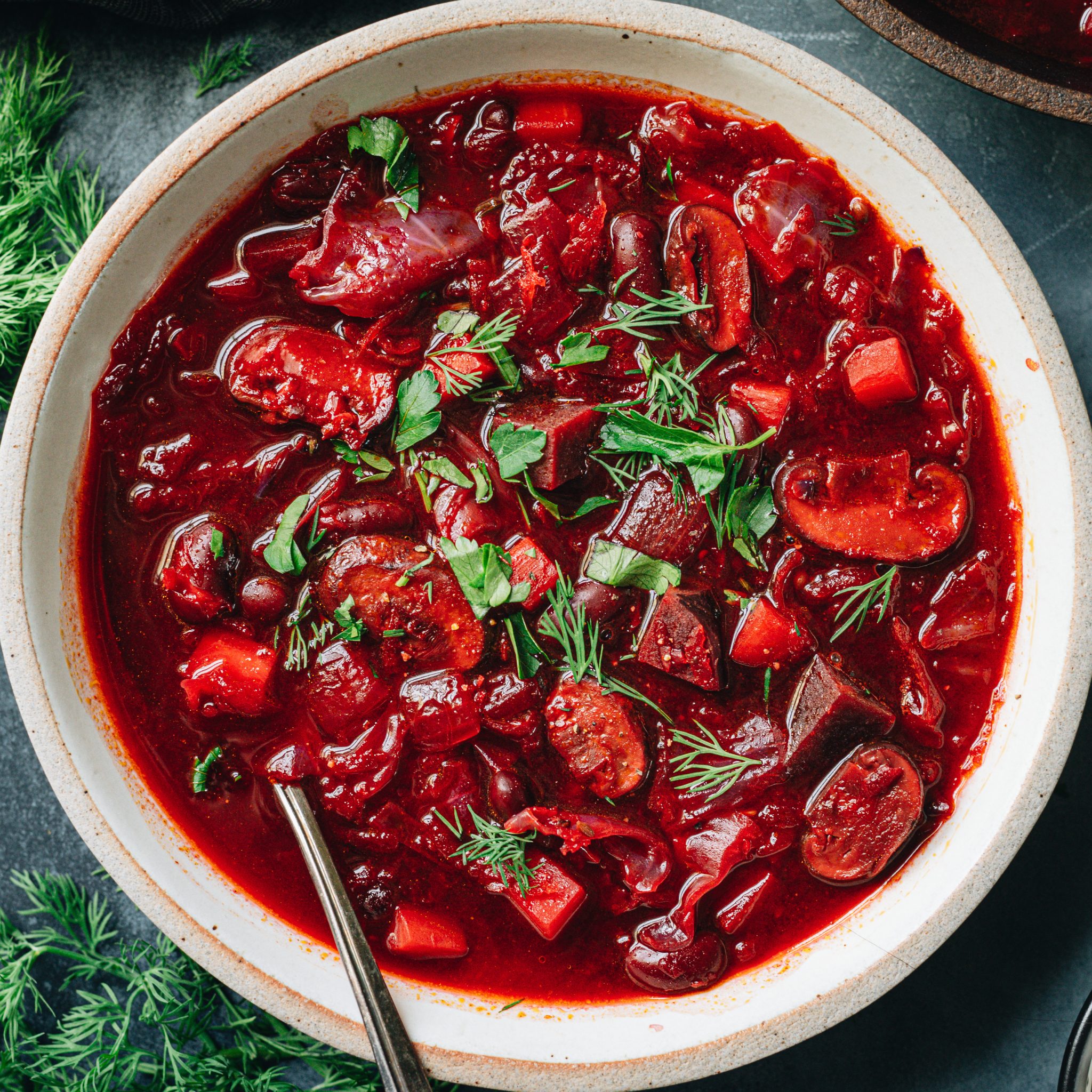 Bold Vegan Borscht - Gastroplant