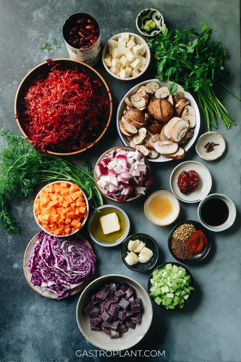 Bold Vegan Borscht - Gastroplant